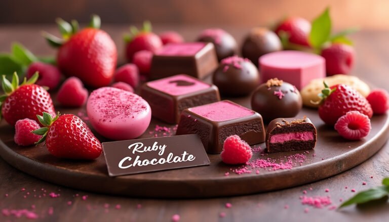Le chocolat rose : qu'est-ce que le ruby chocolate ? - chocolat.guide