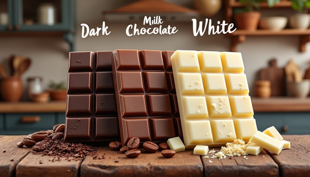 Les différences entre chocolat noir, au lait et blanc - chocolat.guide